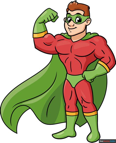 Super Easy Hero Drawings How To Draw Superhero Step By Step Easy