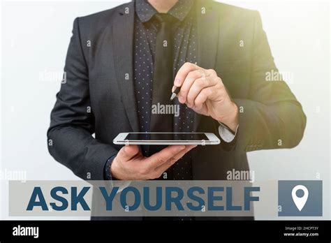 Conceptual Display Ask Yourself Conceptual Photo Thinking The Future Meaning And Purpose Of