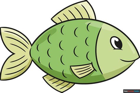 How To Draw An Easy Fish Step By Step Tutorial