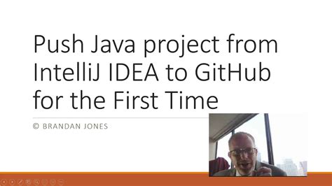Push Java Project From Intellij Idea To Github For The First Time Youtube