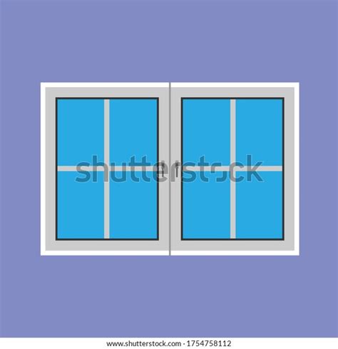 Window Glass Front View Architecture Concept Stock Illustration 1754758112 Shutterstock