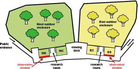 Enclosure Setup The East And West Sides Are Identical But Separate Download Scientific Diagram