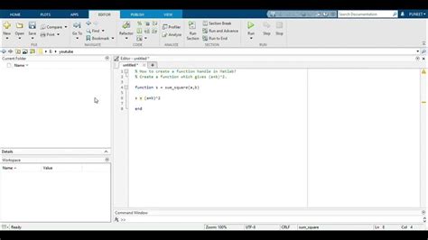 Matlab Function Handle Youtube