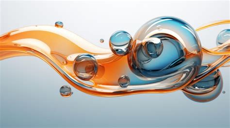 Premium Ai Image 3d Image Of Fluid Abstract 3d Floating Objects Zro Gravity