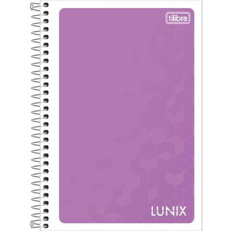 Caderno Espiral Capa Flexível 1 4 Lunix 48 Folhas Sortido