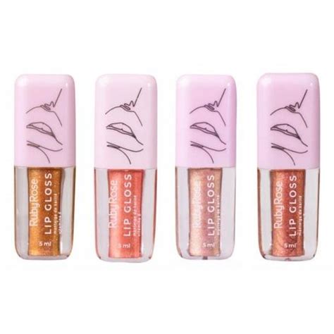 Lip Gloss Maquiagem Labial Ruby Rose