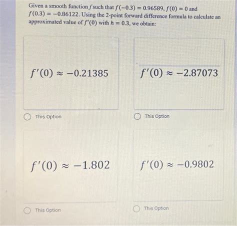 solved given a smooth functionſ such that f 0 3 0 96589