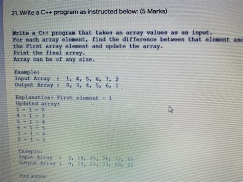 Solved 21 Write A C Program As Instructed Below 5