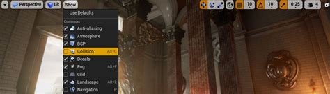 Viewport Show Flags Unrealenginede