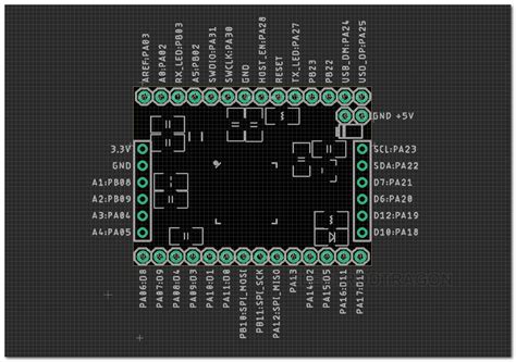 SAMD Ultra Mini Development Board ARM Cortex M Bit ElectroDragon