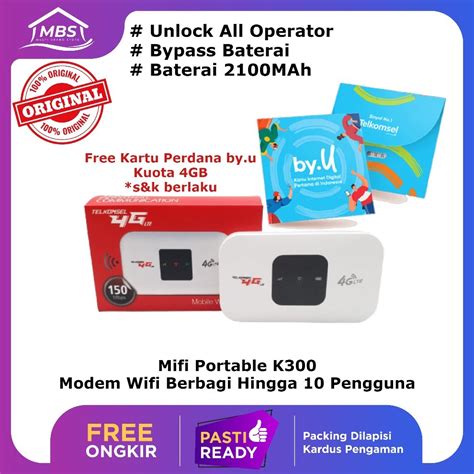Jual Modem Wifi Mifi 4G LTE Unlock ALL Operator Shopee Indonesia