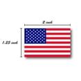 250pcs American Flag Sticker Roll1 X 24 Inch Us Flag Decal Usa
