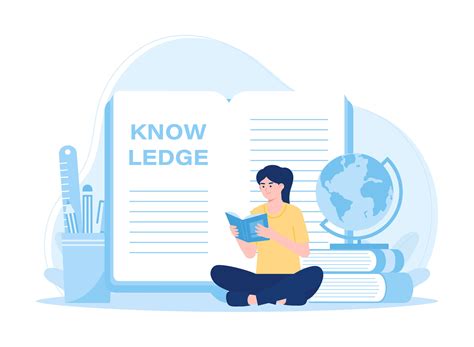 Knowledge Learning Concept Flat Illustration 33490880 Vector Art At