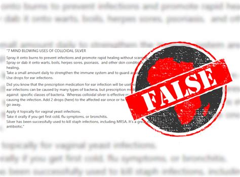 ‘colloidal Silver Has Many Side Effects And Should Not Be Ingested Ignore Dangerous Social