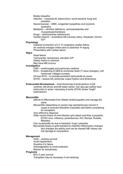 Cardiology Academic Notes Edubirdie