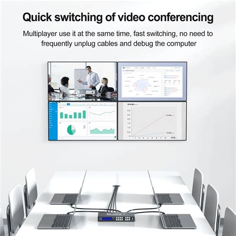 Black I Hdmi 4 Input 4 Output Matrix Switch