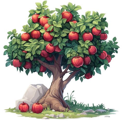 Apple Tree Clipart Etsy