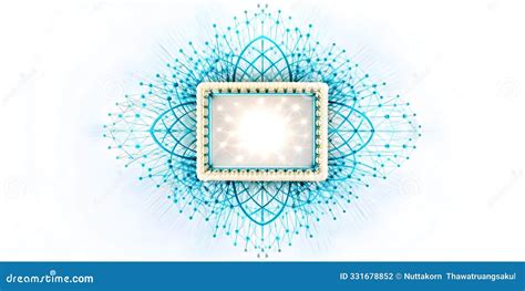 Flat Ai Driven Quantum Computing Frame Concept As A Minimalistic Border Frame With Quantum
