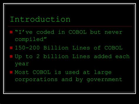 ppt the future of the cobol programming language powerpoint presentation id 3995624