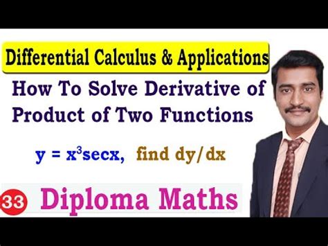 How To Solve Derivative Of Product Of Two Functions YouTube