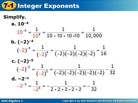 Ppt Warm Up Evaluate Each Expression For The Given Values Of The
