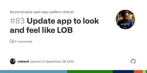 Update App To Look And Feel Like Lob · Issue 83 · Azurereliable Web