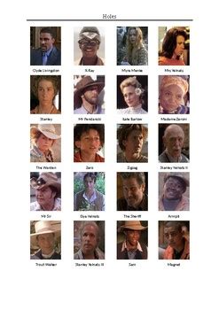 Holes Movie Characters Names