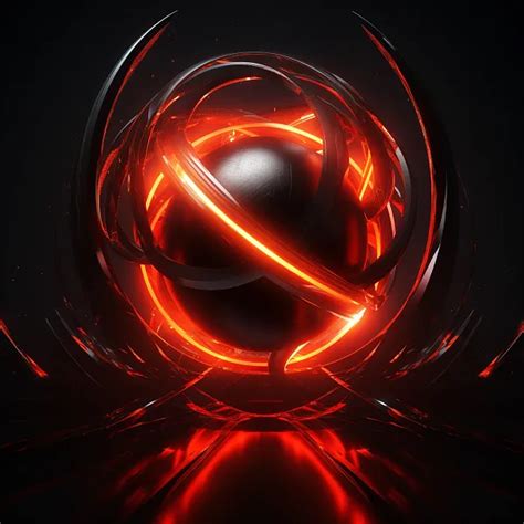 具有球体和圆环形状的抽象构图的3d渲染中心的发光线形成在它海报素材模板下载 图巨人