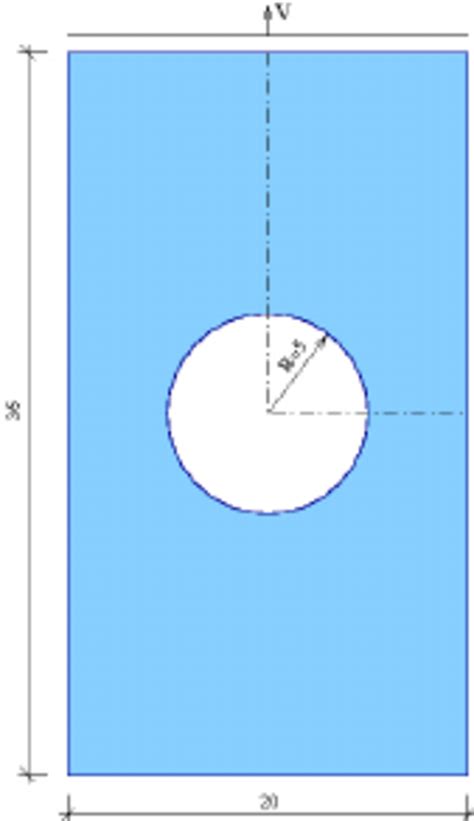 Perforated Plate Tension Test Fe Discretization Boundary Conditions