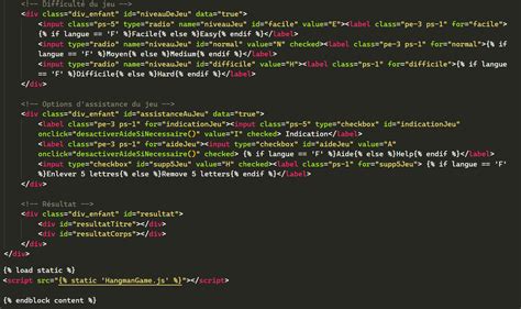 Hangman Game Portfolio Details