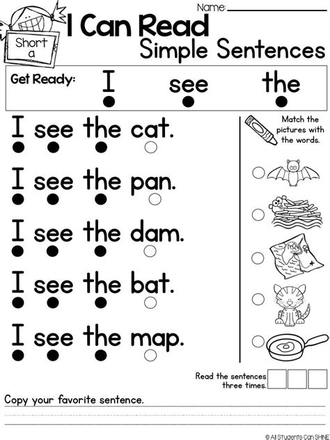 20 Reading And Writing Worksheets Kindergarten Math Printable Pdf