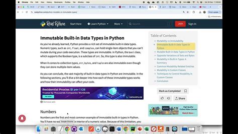 Python Mutable And Immutable Objects Youtube