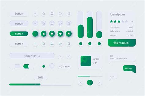 Premium Vector Ui Ux Kit For Apps And Website Ui Design With Gradient