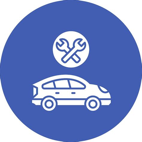 자동차 유지보수 아이콘 프리미엄 벡터