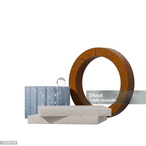 테라 조 질감 블록 모양 연단의 투명 배경 정사각형 나뭇결 3d 렌더링 이미지 3차원 형태에 대한 스톡 사진 및 기타 이미지