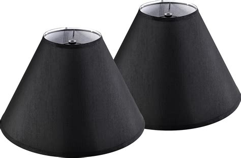 Set Of 2 Black Lamp Shade Fabric Large Lamp Shadesbarrel Lamp Shades 6