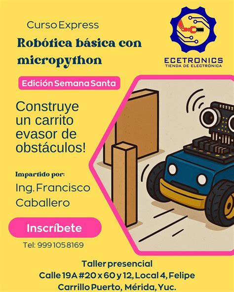 Ecetronics Curso Express Robótica Básica Con Micropython Esp32 10 Horas • Fundamentos De