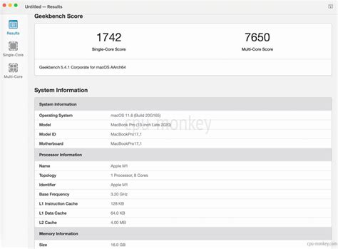 Apple M Benchmark Test And Specs