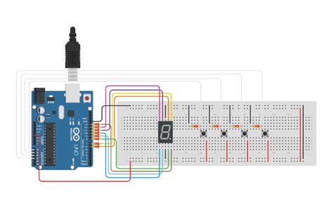 Circuit Design Lab 4 Sw 7 Segment Tinkercad