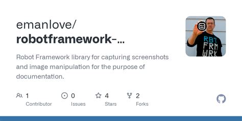 GitHub Emanlove Robotframework Screencapturelibrary Robot Framework Library For Capturing