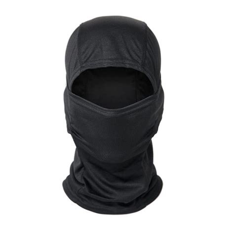 Max Choice Unisex Uv Protection Full Face Covering Balaclava Black