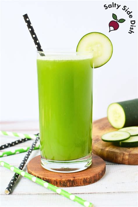 Easy Homemade Cucumber Juice Recipe Without A Juicer Salty Side Dish