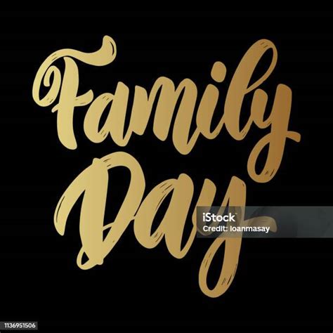 패밀리 데이 텍스트입니다 인사말 카드 초대장 배너 엽서 웹 포스터 템플릿 문자 문구 가족에 대한 스톡 벡터 아트 및 기타 이미지 Istock