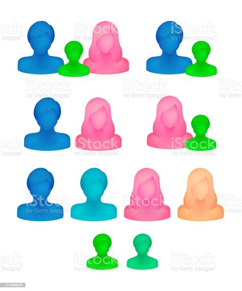 마스크 초상화 일러스트 세트를 입고 추상적 인 얼굴없는 사람 3차원 형태에 대한 스톡 벡터 아트 및 기타 이미지 3차원 형태