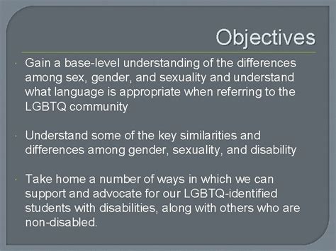 Identities The Intersection Of Gender Sexuality And Disability
