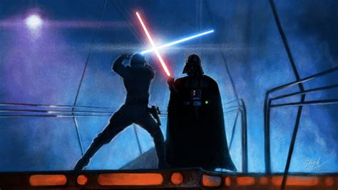 Luke Skywalker Vs Darth Vader Empire Strikes Back