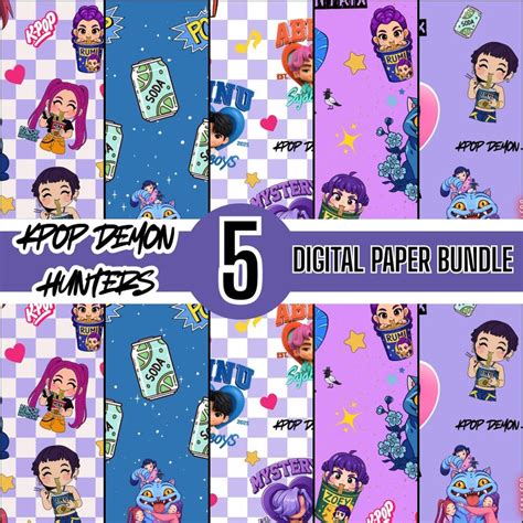 Kpop Demon Hunters Demon Patterns Etsy