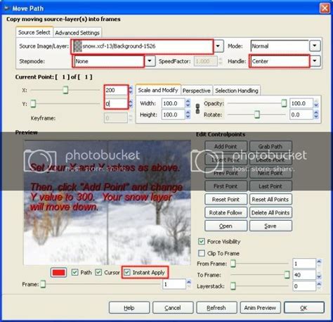Animated Snowfall In GIMP GAP