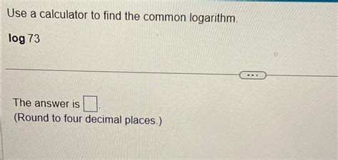 Solved Use A Calculator To Find The Common