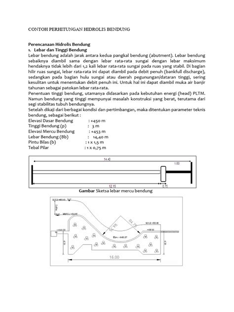 Contoh Perhitungan Hidrolis Bendung Pdf